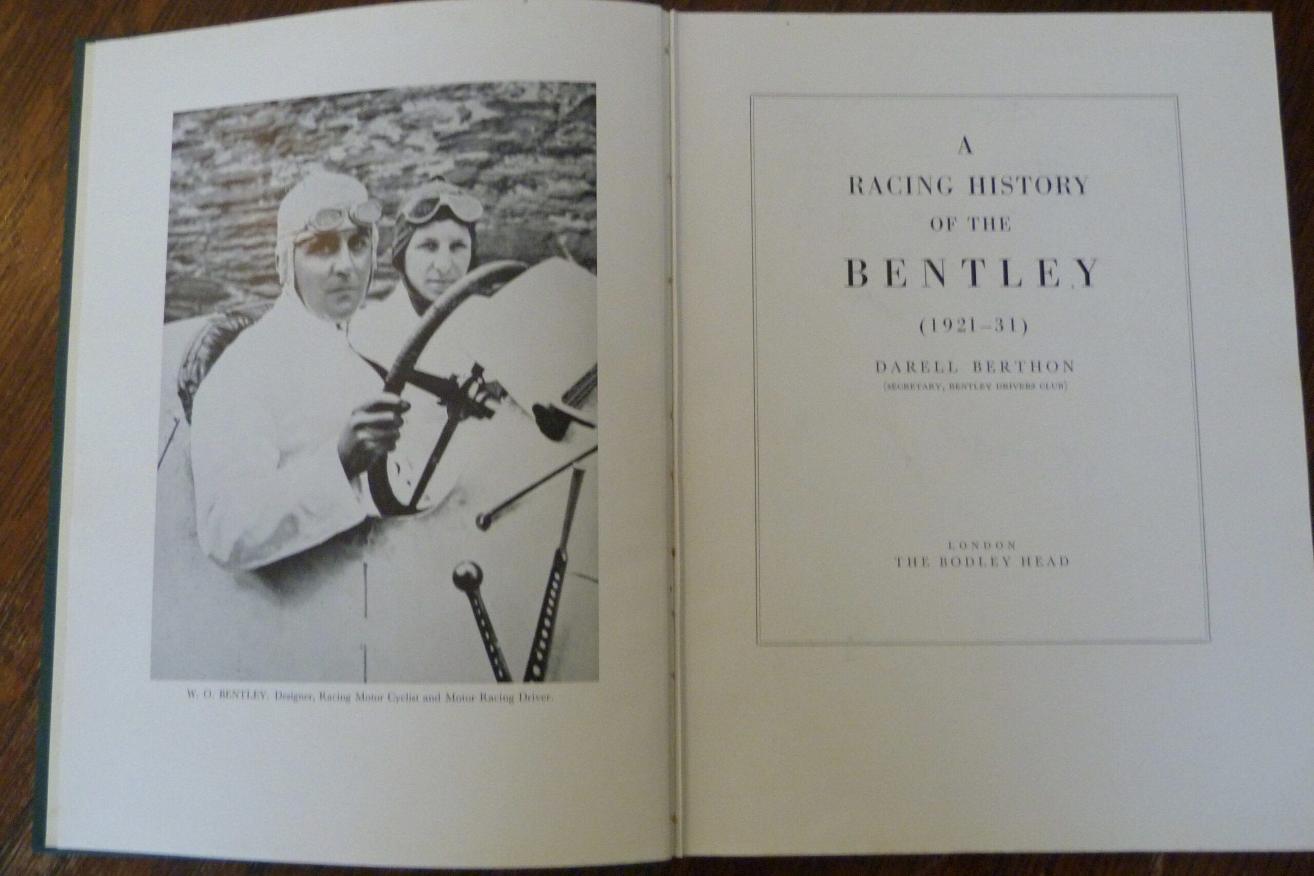 A Racing History of the Bentley 1921-1931 | David Thomas Motoring Books