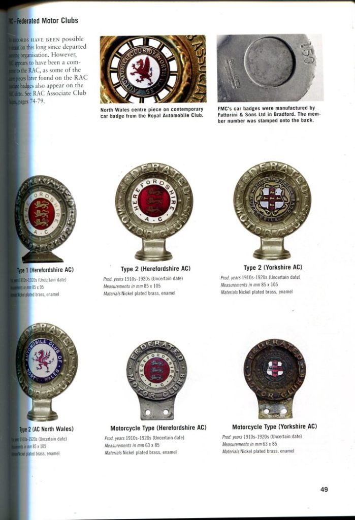 British Car Badges, complete guide to the AA, RAC, their affiliates and ...